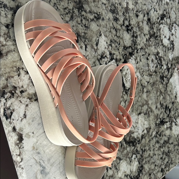 CROCS | Shoes | Crocs Womens Coral Strappy Sandals | Poshmark